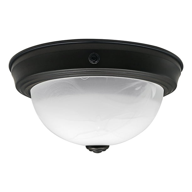 Facon 10'' RV LED Ceiling Light with Switch and Alabaster Glass Shape ...