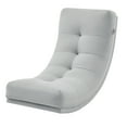 Loungie Hermione Linen Upholstered Gentle Rocking Chair with Padded ...