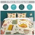 TEMU Tea Time Cozy Vibes Bedding Set Duvet Cover Couple Bedclothes ...