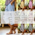 Cagogo Women Striped Capri Pants Mid Rise Flowy Casual Loose Elastic ...