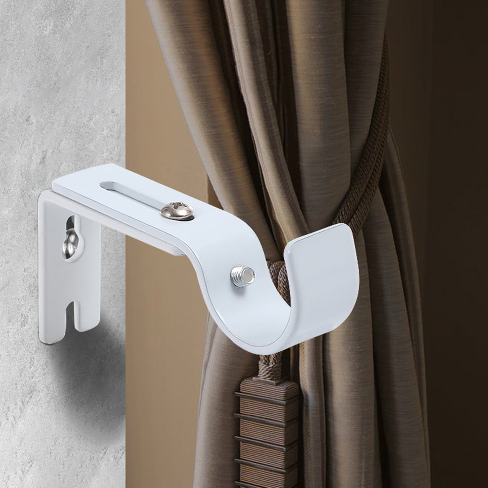 Washranp 1Set Adjustable Curtain Rod Brackets,Heavy Duty Adjustable ...