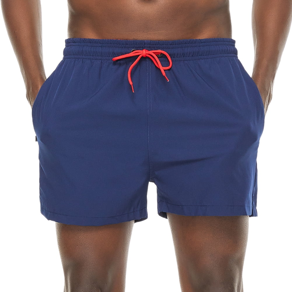 QPNGRP Mens 5 inch beach shorts Swim Trunks Stretch Running Shorts ...