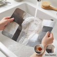 Abstract Oil Painting Leather Placemats Set of 4, 12x18 Inch, Brown ...