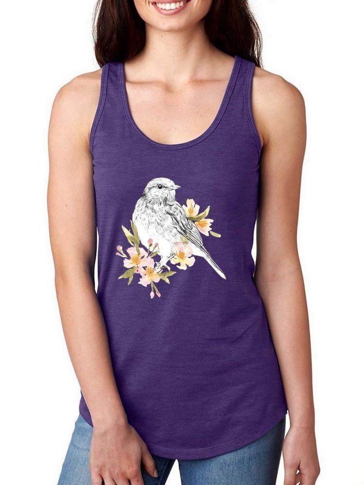 Robin Sketch Racerback Tank Women -Emma Scarvey Designs, Female Large ...