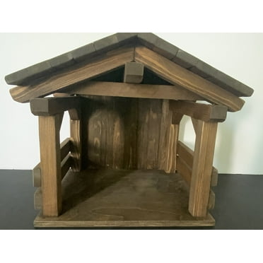 Northlight Wooden Nativity Stable with Ladder and Loft - 22" - Walmart.com