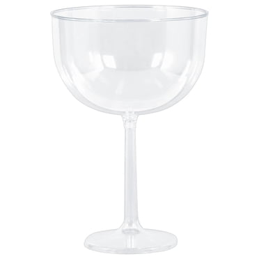 World Gifts Set of 2 Interglass Red Crystal Wine Goblets - 10 oz ...