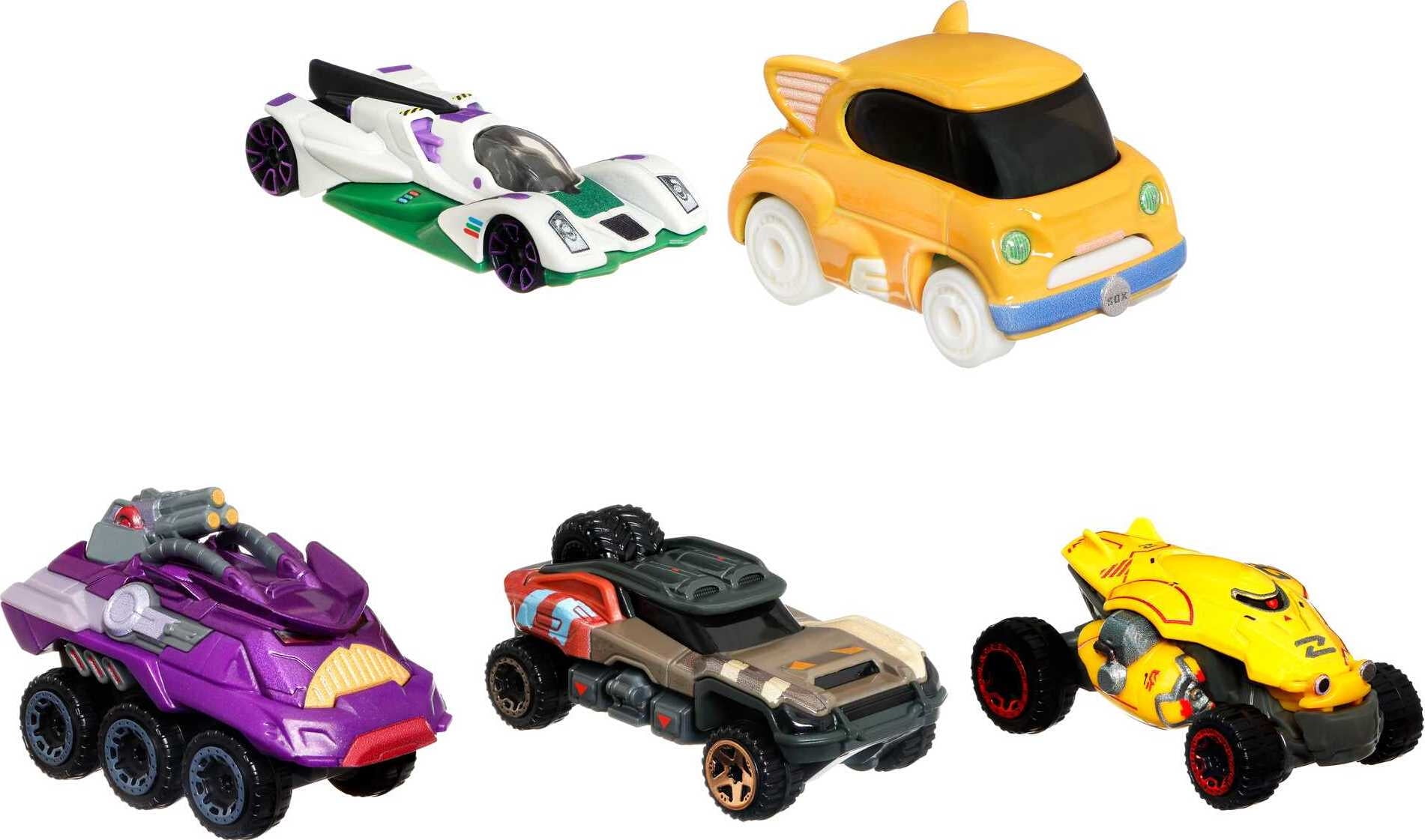 Disney and Pixar Lightyear Hot Wheels 5-Pack Bundle, For Kids ...