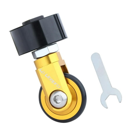 Folding Bike Caster 33.9mm Seatpost Saddle Wheels Roller Embedded Mount ...