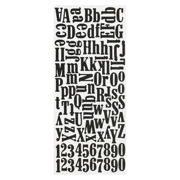 12 Packs: 104 ct. (1,248 total) Black Foam Alphabet Stickers by ...