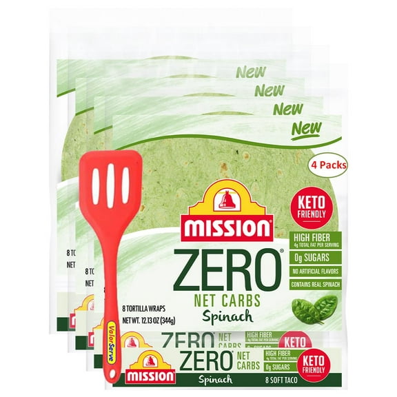 Mission Zero Net Carb Original Tortillas, Keto Certified, 14 Count, 4 ...