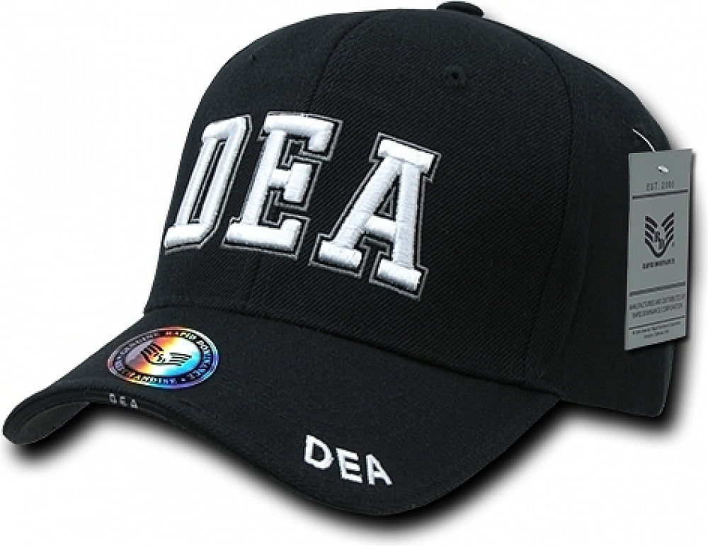 DeLuxe Law Enf. Caps, DEA, Black - Walmart.com