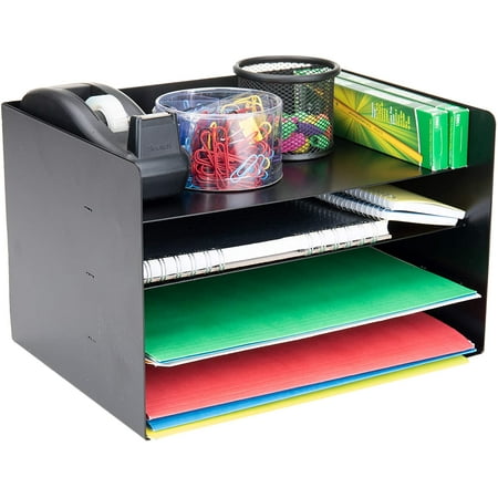 Mind Reader 4 Tier Letter Tray Storage, Document Organizer, Mail Sorter ...