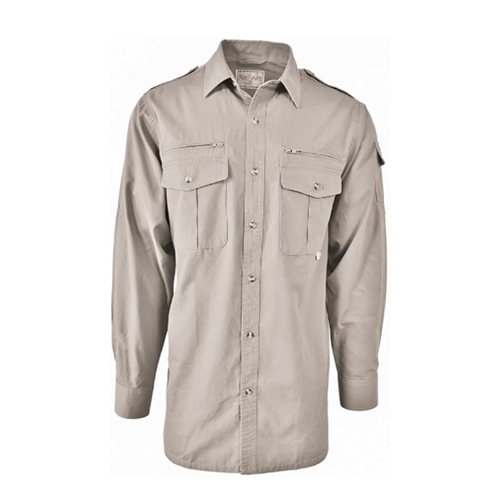 FOXFIRE Passport Shirt Long Sleeve, Color: Stone, Size: 3XT (PSCST-3XT ...