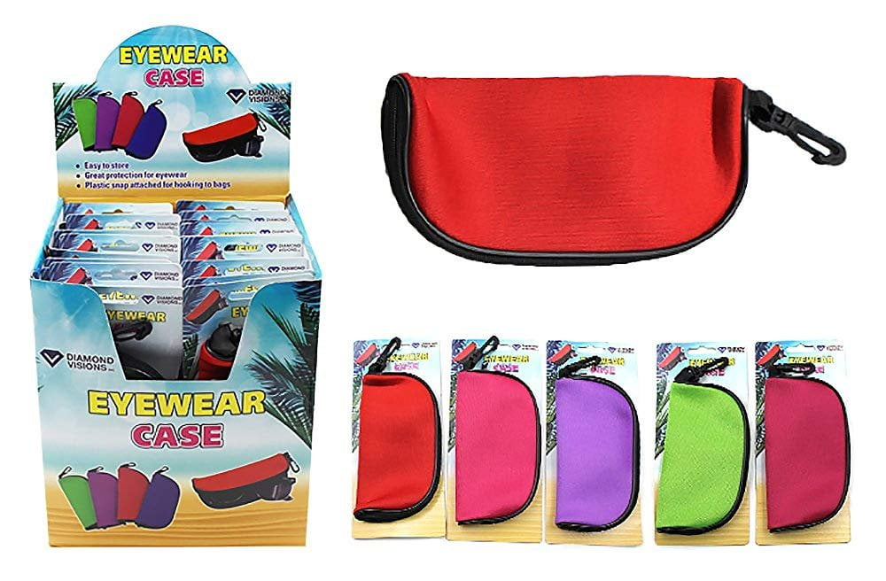 Diamond Visions 11-1793 Eyeglass Case MultiPack in Assorted Bold Colors ...
