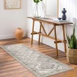 Glattice Washable Runner Rug 2x7 Ivory Grey Runners Non-Slip Ultra Soft ...