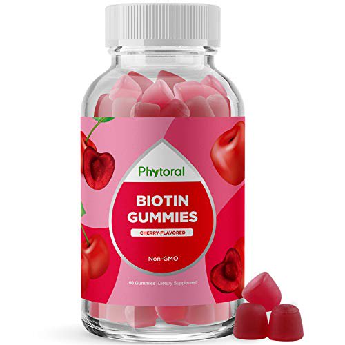 Biotin Gummies for Hair Growth Anti Aging Skin Care and Nail Care ...
