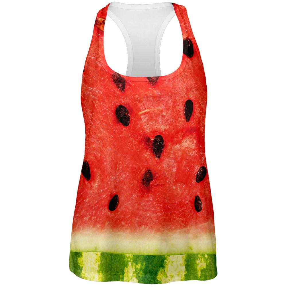 Watermelon Costume All Over Womens Work Out Tank Top - X-Large ...