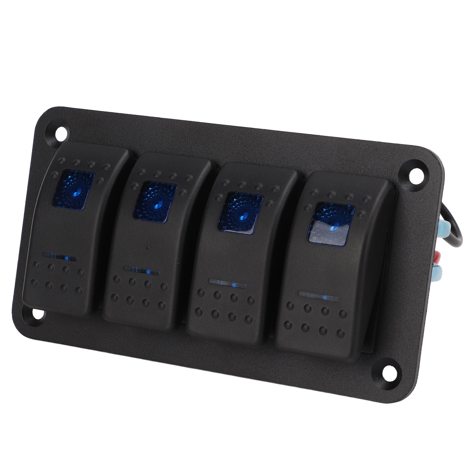 Panel de interruptor basculante de 4 bandas Protecciones múltiples LED ...