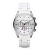 Emporio Armani AR5920 Sport White and Rose Gold Chronograph Womens ...