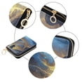 Leather Zipper Card Bag 4.7x3.1x0.8Inch Women's Card Bag Coin Purse ...