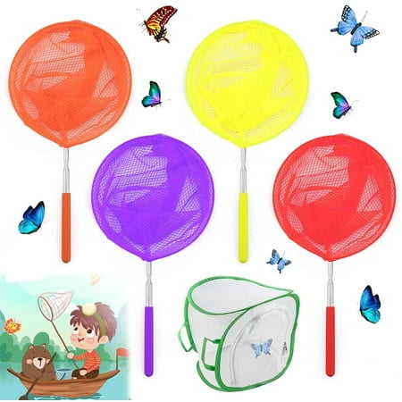 4 Pcs Butterfly Catching Net, Telescopic Kids Net, Butterfly Net ...