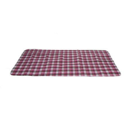 Incontinence Bed Pad, 3 Layers Purple Plaid Washable Underpad ...