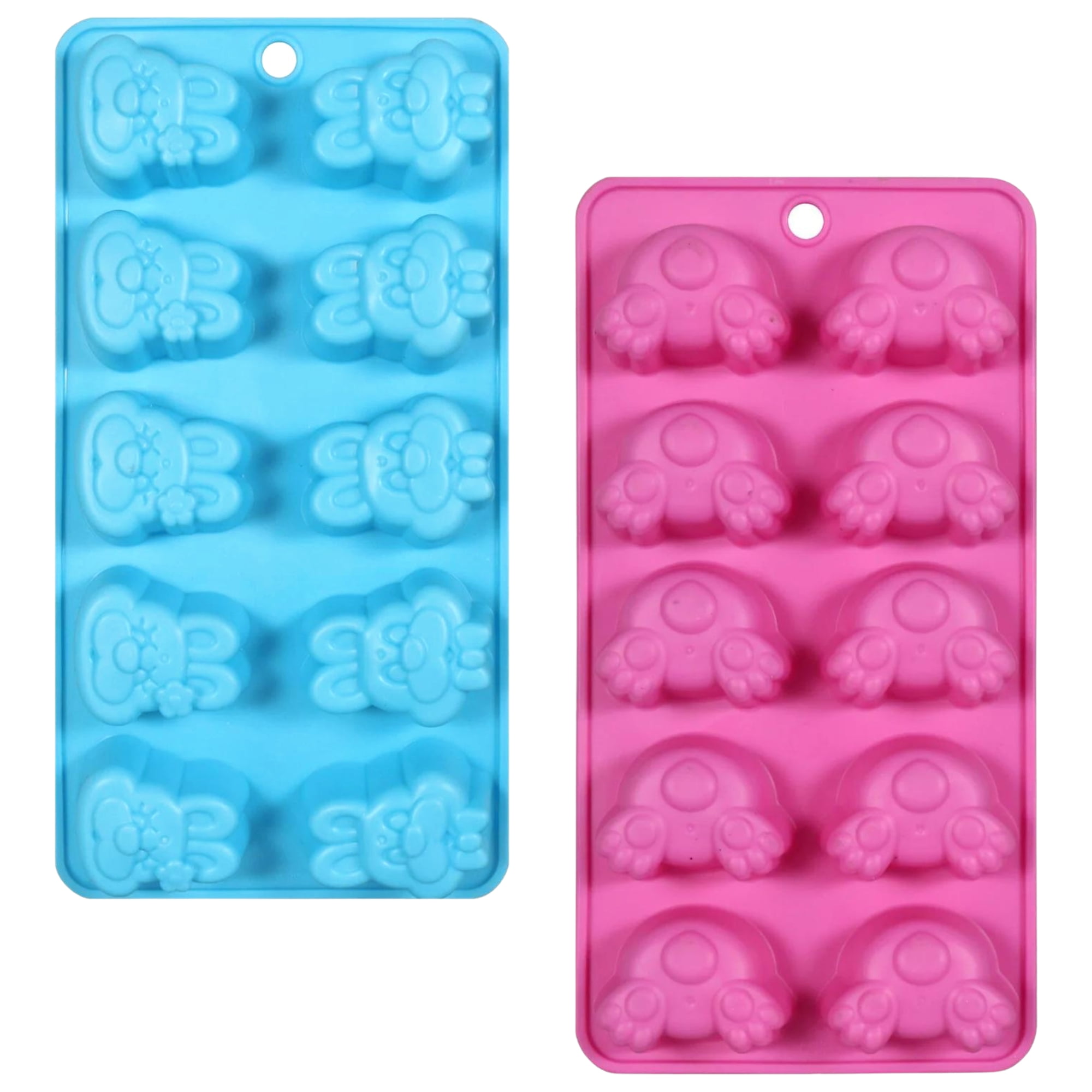 A1 Unlimited Easter Rubber Ice Cube Trays 8.75x4.5x0.875 in., Assorted ...