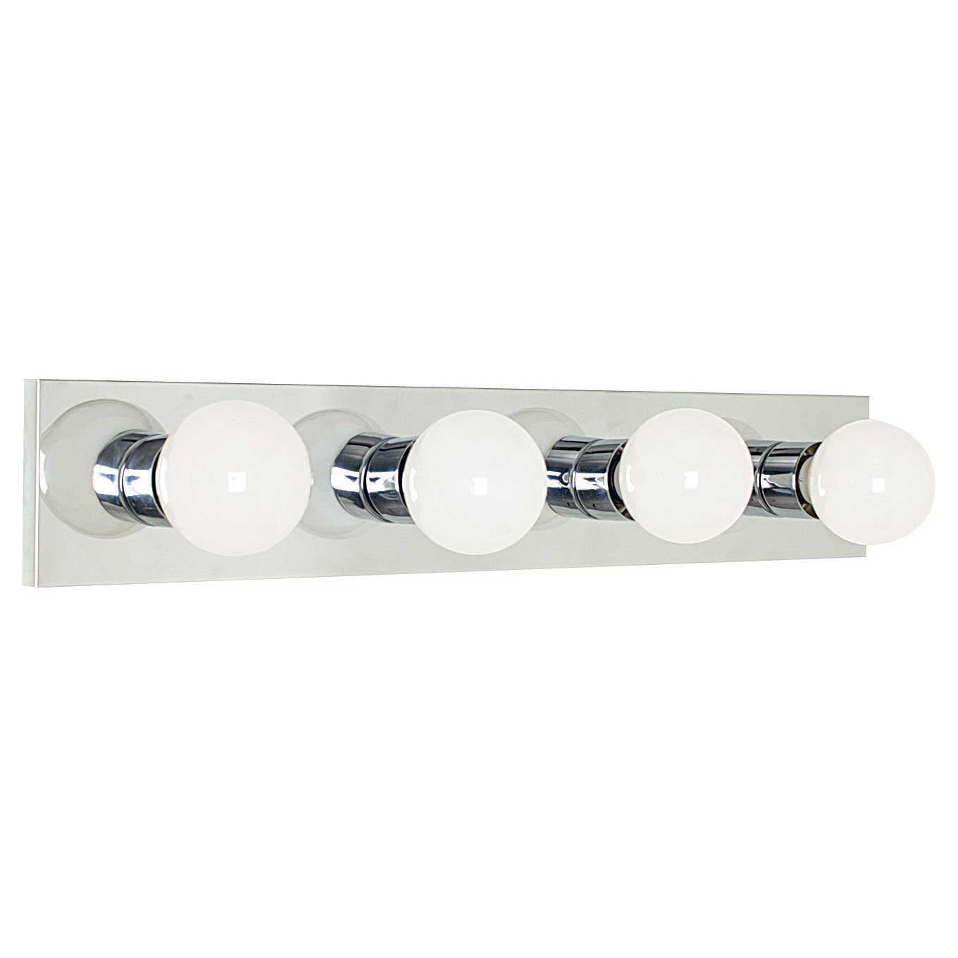 Sunset Lighting F2253 4 Light 240 Watt Bathroom Vanity Strip - Chrome ...