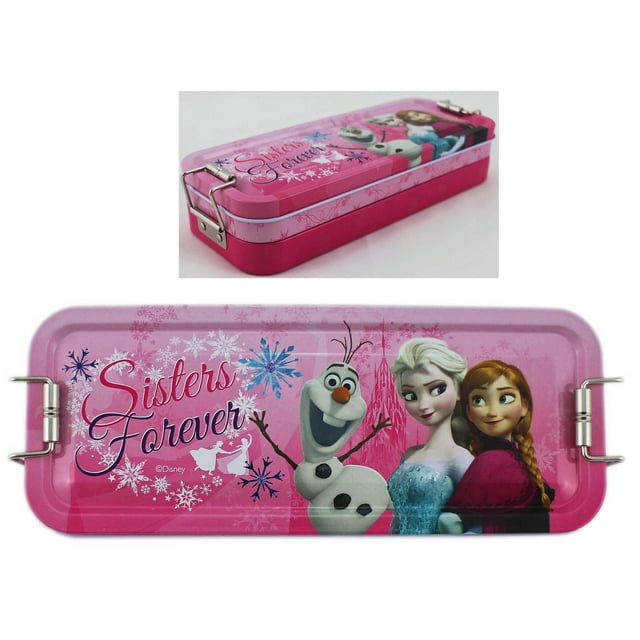 Disney's Frozen Pink Colored Multi-Compartment Pencil Box - Walmart.com