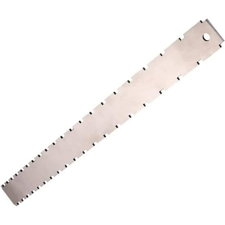 Guitar Neck Notched Straight Edge Guitar Fret Ruler Silver Dual Scale ...