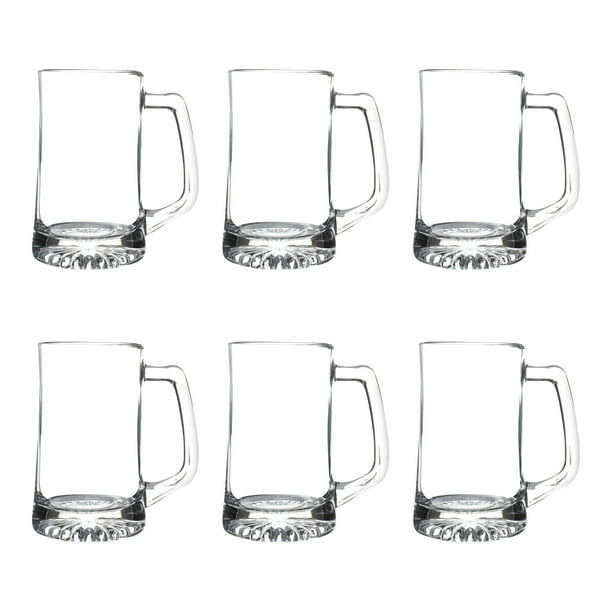 Arc Glass Beer Mugs 25 Oz Set Of 6 Bulk Pack Barware Great For Wedding Party Birthday