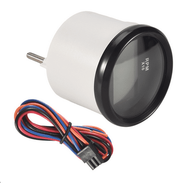 Boat LED Digital Tachometer Engine Hour Meter, Marine Outboard RV RPM ...