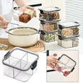 Airtight Food Storage Containers - Divided Food Storage Container Snack ...