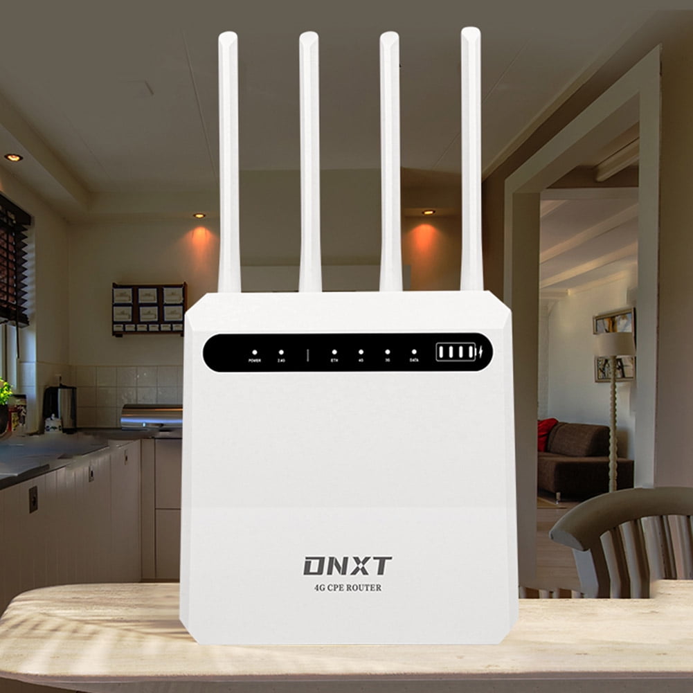 4G CPE Portable Travel Router WiFi Router 4 Antenna 300Mbps Wireless ...