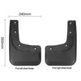 4X BLACK MUD FLAPS FRONT AND REAR SPLASH GUARD MUDFLAPS FOR FORD FOR ...