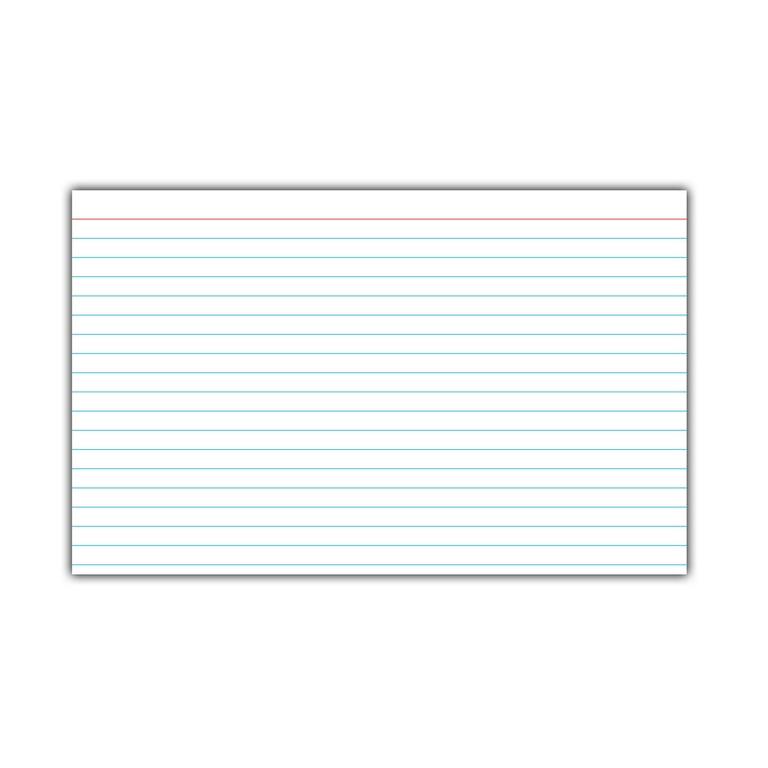 Printable Lined Index Cards 5x8