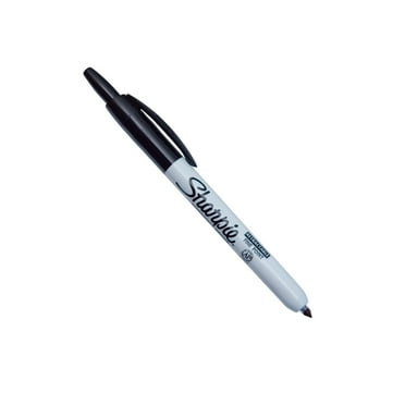 Sharpie Click-Top Ultra Fine Point Retractable Permanent Markers, Black ...