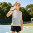 Boys Ice Silk Mesh Tank Top - Sleeveless Summer Thin Vest - Casual Wear ...