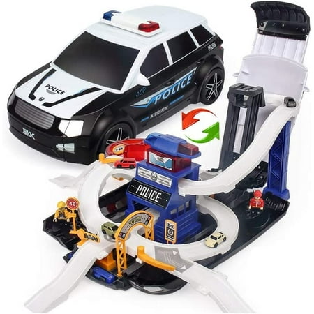 XBRW Children Track Toy Deformation Scene Combination Set Engineering ...