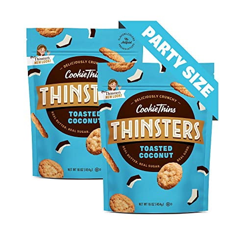 Thinsters Cookies Toasted Coconut, 16 Oz (Pack Of 2), Non Gmo - Walmart.com - Walmart.com