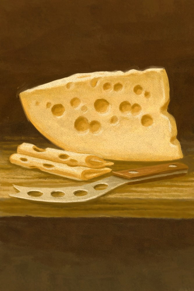 Swiss Cheese, Oil Painting (36x54 Giclee Gallery Art Print, Vivid ...
