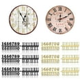SIEYIO Creative Clock Numbers Set for Home Decors Metal Arabic Roman ...