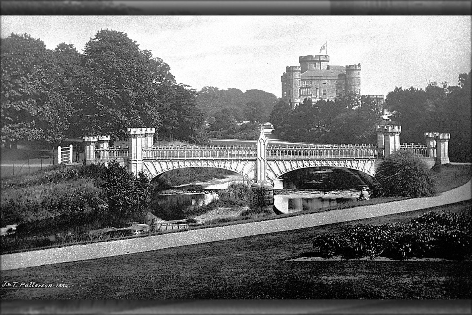 24"x36" Gallery Poster, Eglinton Castle and the Tournament Bridge in ...
