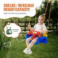 KFFKFF 3-in-1 Swing Seat for Toddlers, Supports up to 200 lbs, Features ...