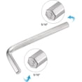 FUGee-1Pc 5/16 Inch Hex Key Wrench, Metric CR-V L Shaped Imperial ...