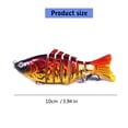 15.6g Multi Jointed Swimbaits 10cm Fishing Lure 7 Segment Artificial ...