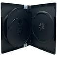 CheckOutStore 10 Standard Black Quad 4 Disc DVD Cases - Walmart.com