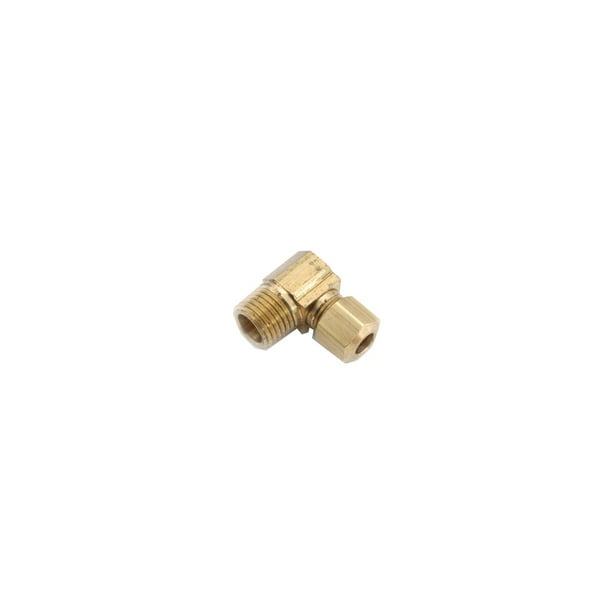 Anderson Metals 750069-0606 Elbow, Brass, 90-Degree, Compression, Male, 3/8 x 3/8 In. - Quantity ...