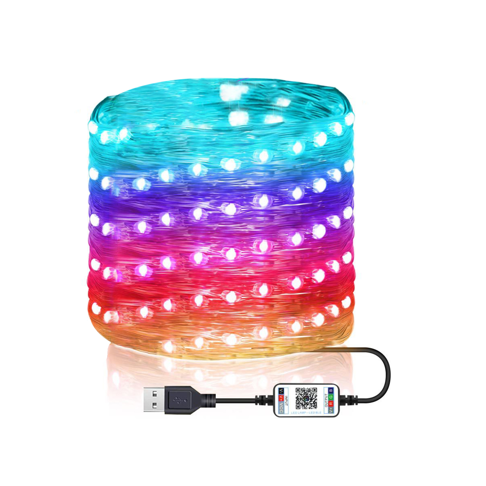 Fairy Lights USB Plug in Led String Lights Outdoor Indoor Color ...