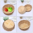 3pcs Decorative Wicker Storage Baskets Set - Bamboo Fruit, Bread ...